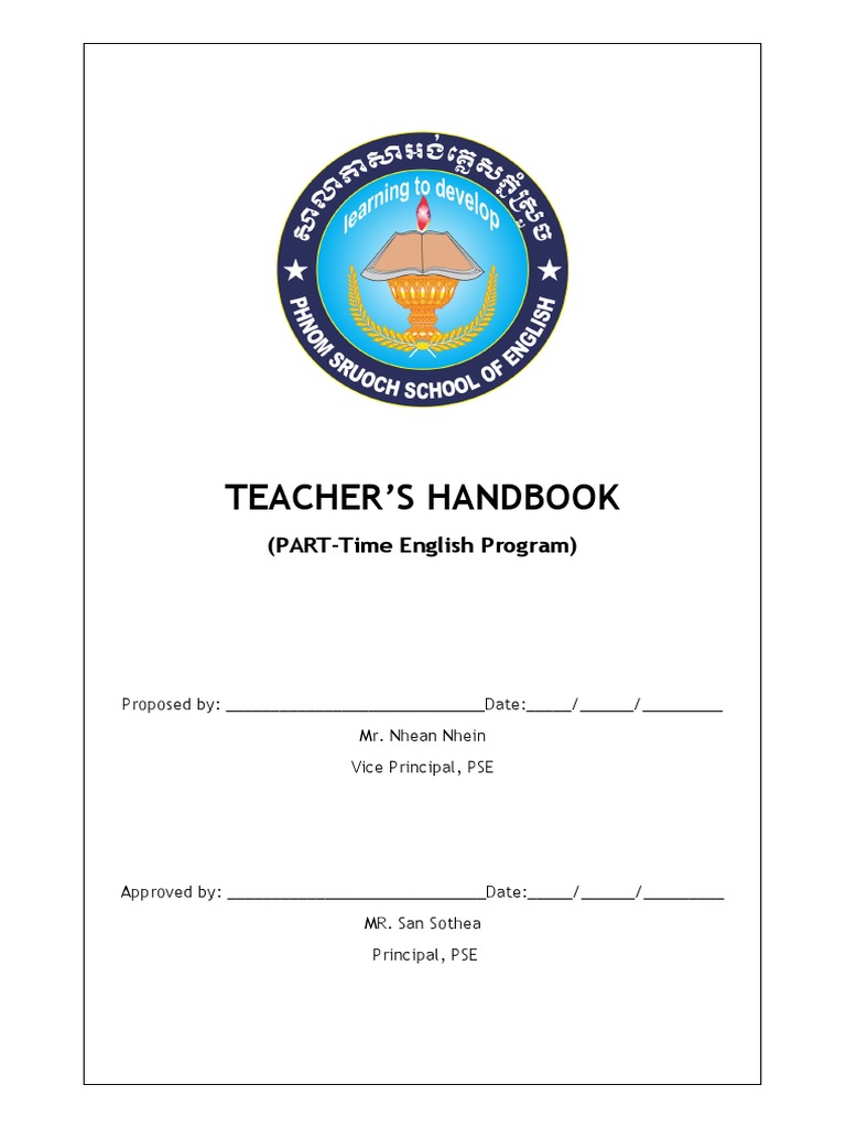 P-T Teacher's Handbook - PSE | PDF | Test (Assessment) | Educational ...