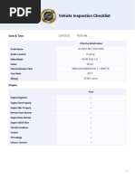 Vehicle Handover Checklist Excel | PDF