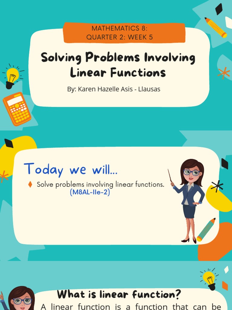 Sim Math 8 Linear Functions Pdf Variable Mathematics Function Mathematics