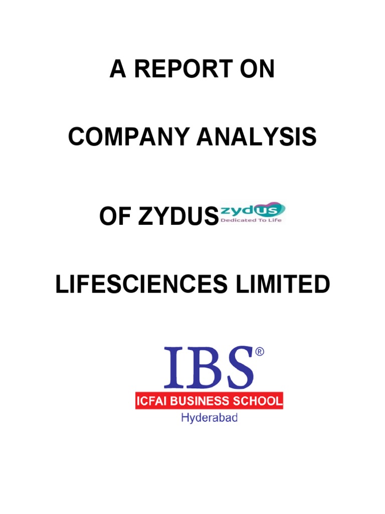 Zydus Lifesciences Company Analysis | PDF | Business