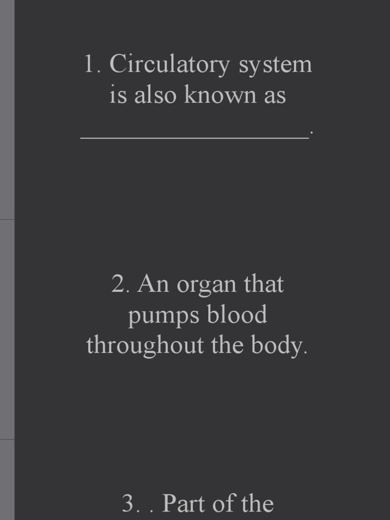 Circulatory System Quiz | PDF