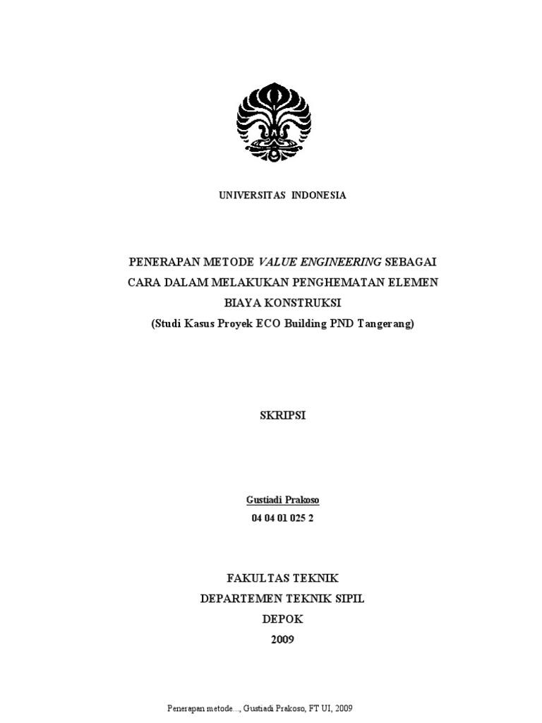Value Engineering untuk Hemat Biaya Konstruksi | PDF | Seni