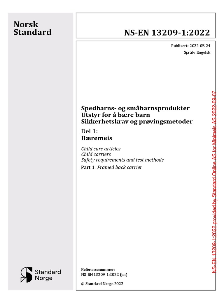 Ns-En 13209-12022 | PDF
