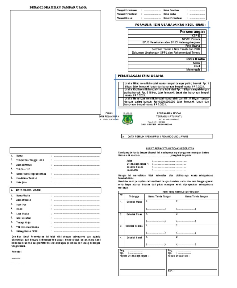 Formulir Oss - Rba | PDF