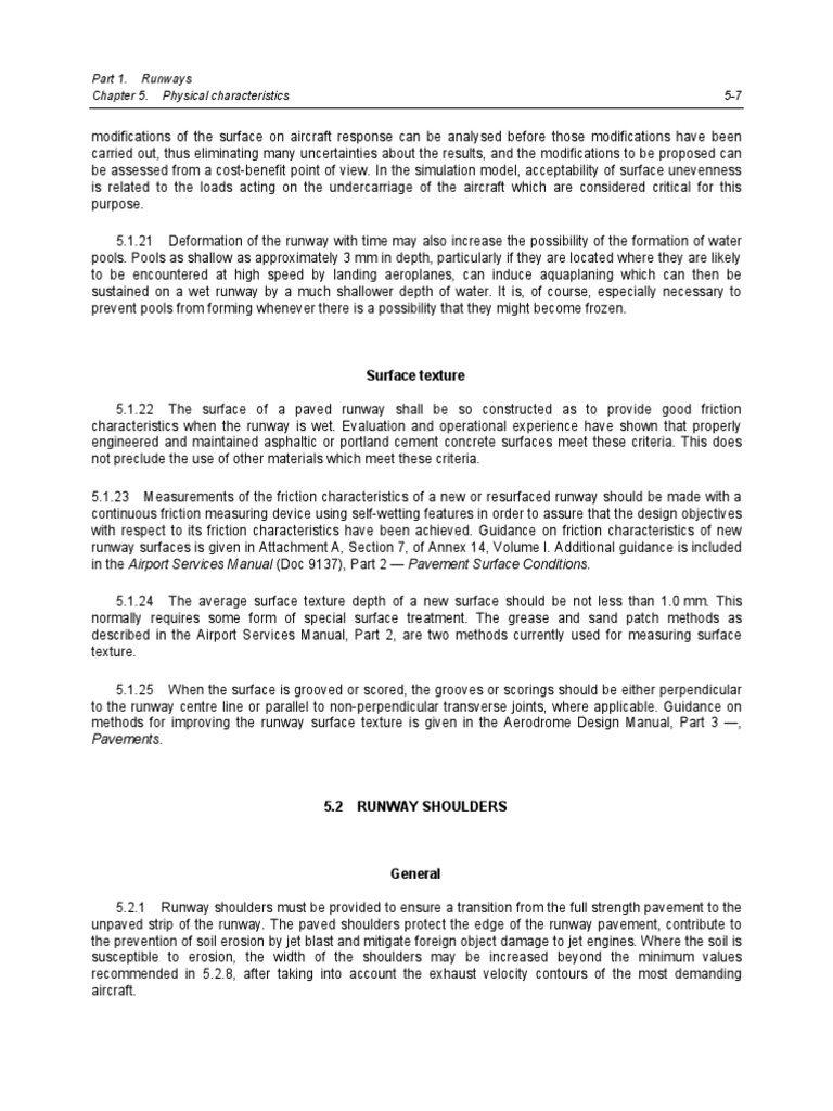 Runway Shoulder Design Guidelines | PDF