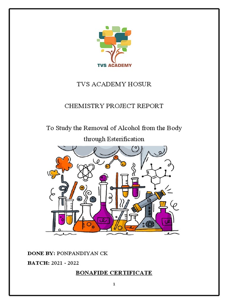 Chem Investigatory Project | PDF | Ester | Ethanol