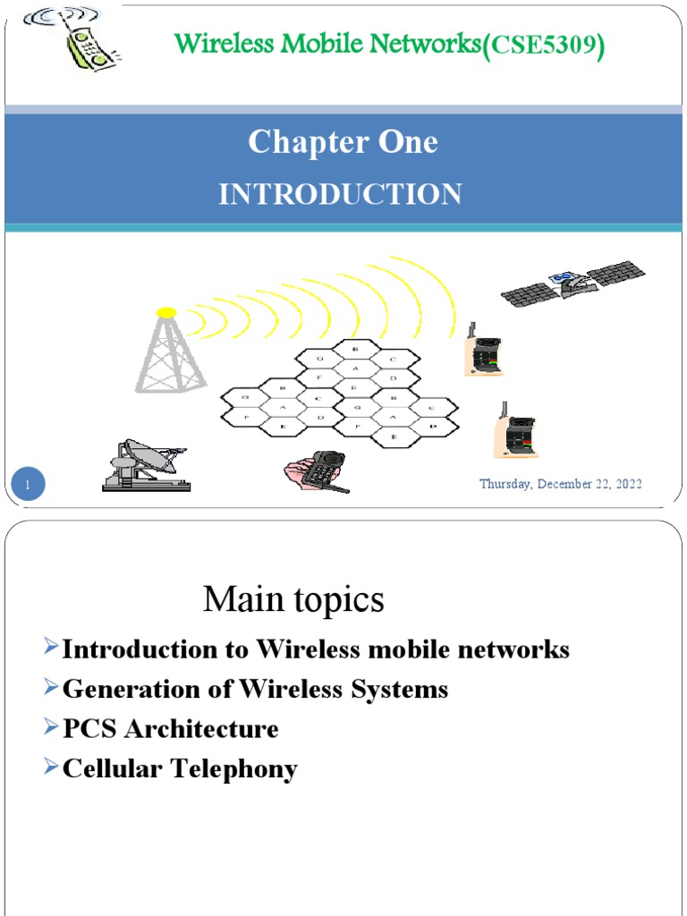Chapter 1 | PDF | High Speed Packet Access | Cellular Network