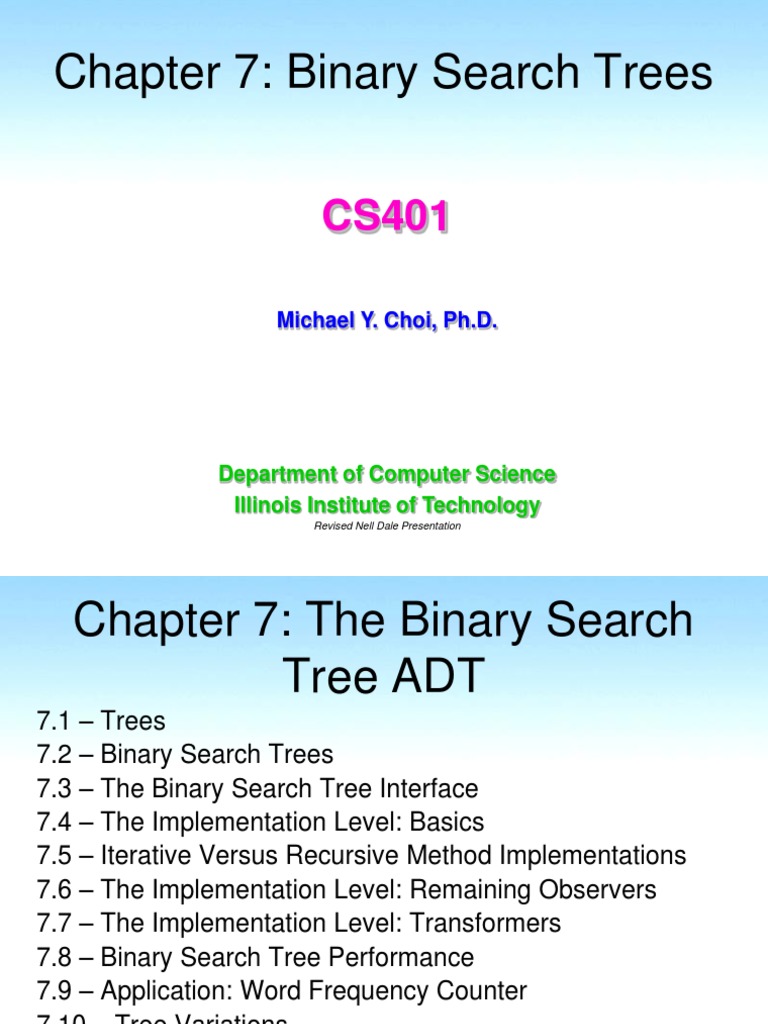Ch07 BST | PDF | Information Retrieval | Computer Programming