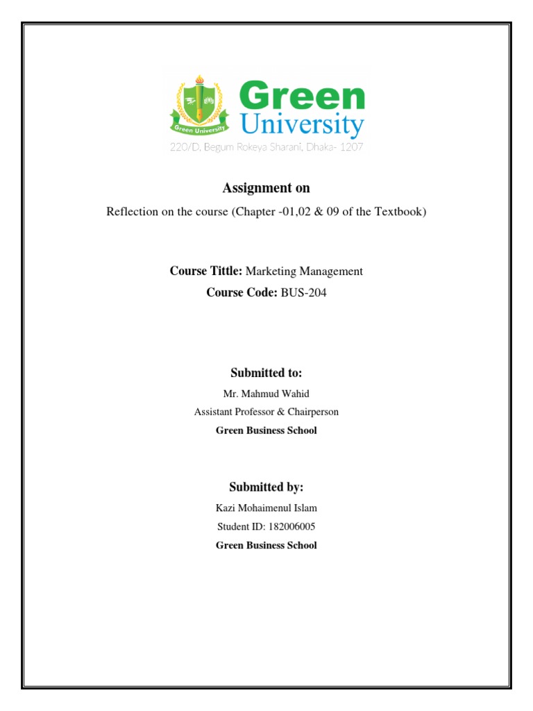 Marketing Management Assignment Pdf Brand Marketing