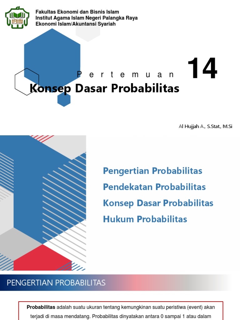 Pertemuan 14 - Konsep Dasar Probabilitas | PDF