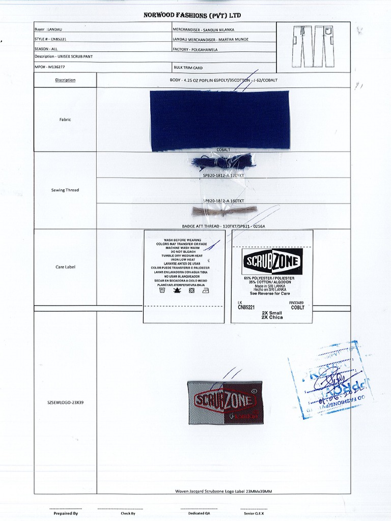 cn85221 Bulk Trim Card | PDF