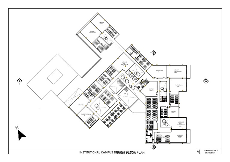 Institutional Campus Design Nift: First Floor Plan | PDF | Weaving ...