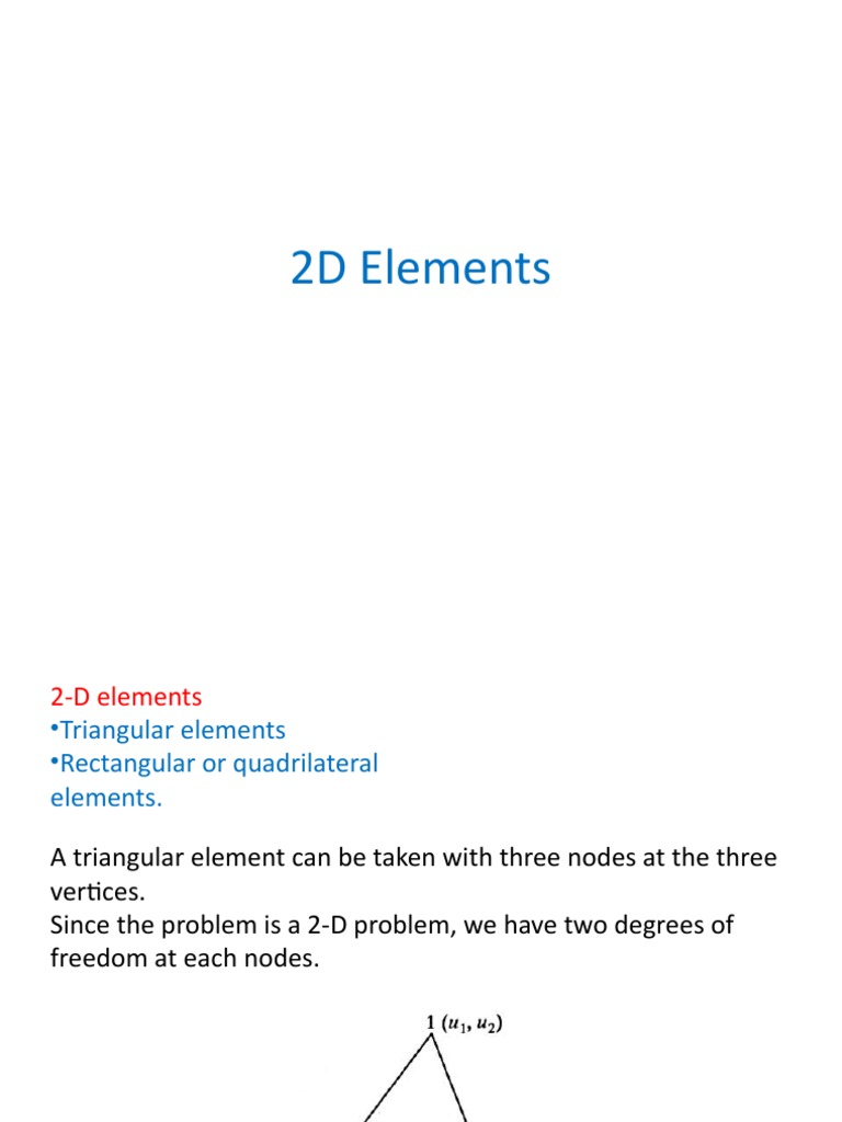 2 D Elements | PDF | Triangle | Polynomial