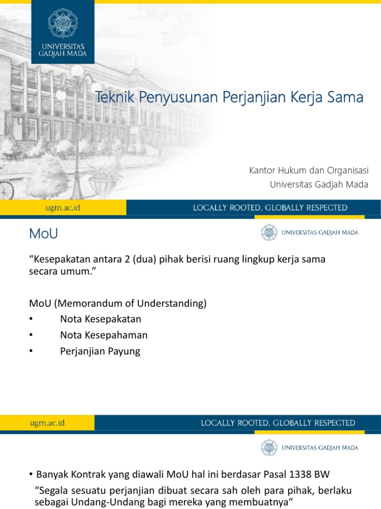 3 1 Teknik Penyusunan MoU Dan PKS 2022 | PDF