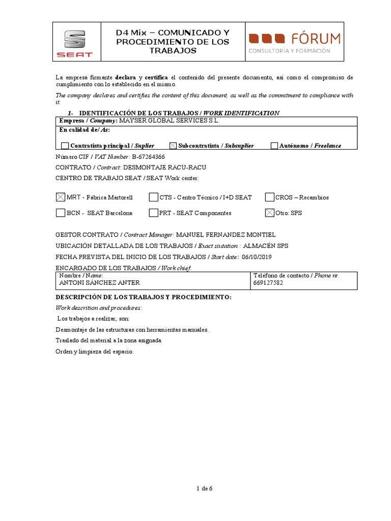 Racu Racu | PDF | Química | Seguridad y salud ocupacional