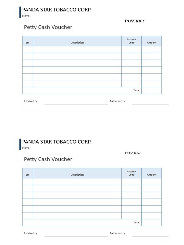 Petty Cash Voucher | PDF