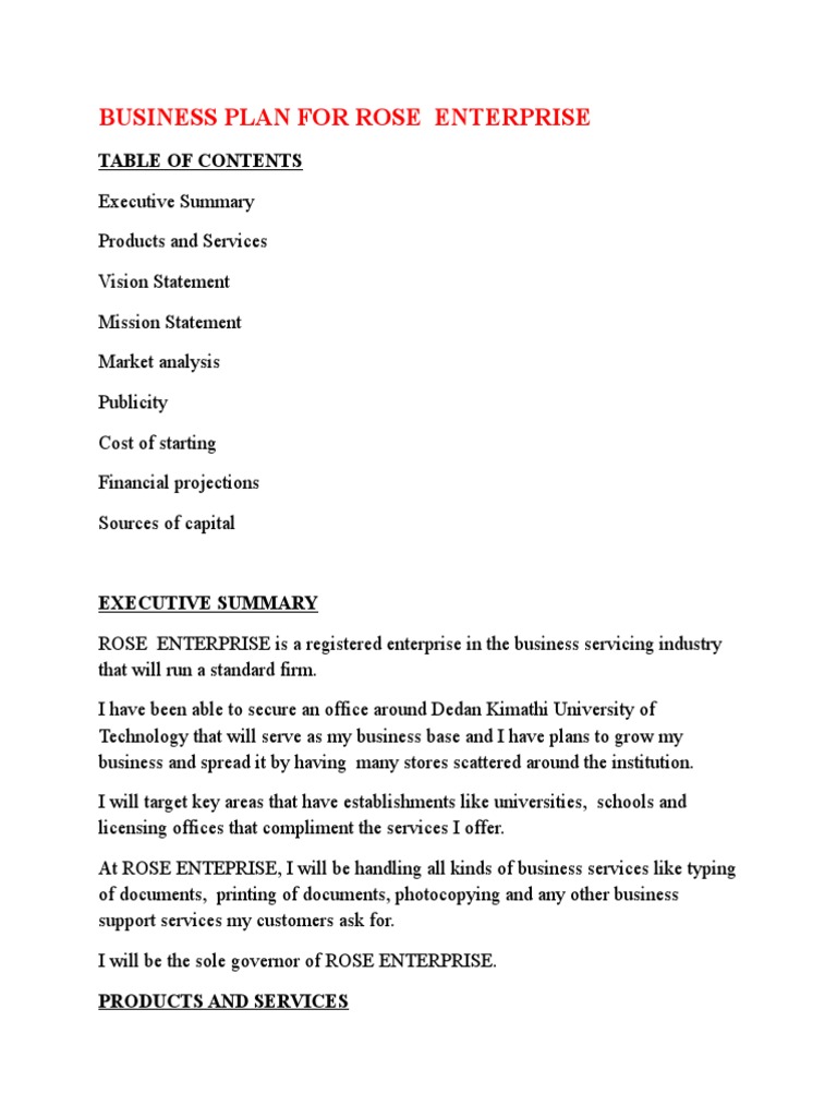 Business Plan | Download Free PDF | Printer (Computing) | Photocopier