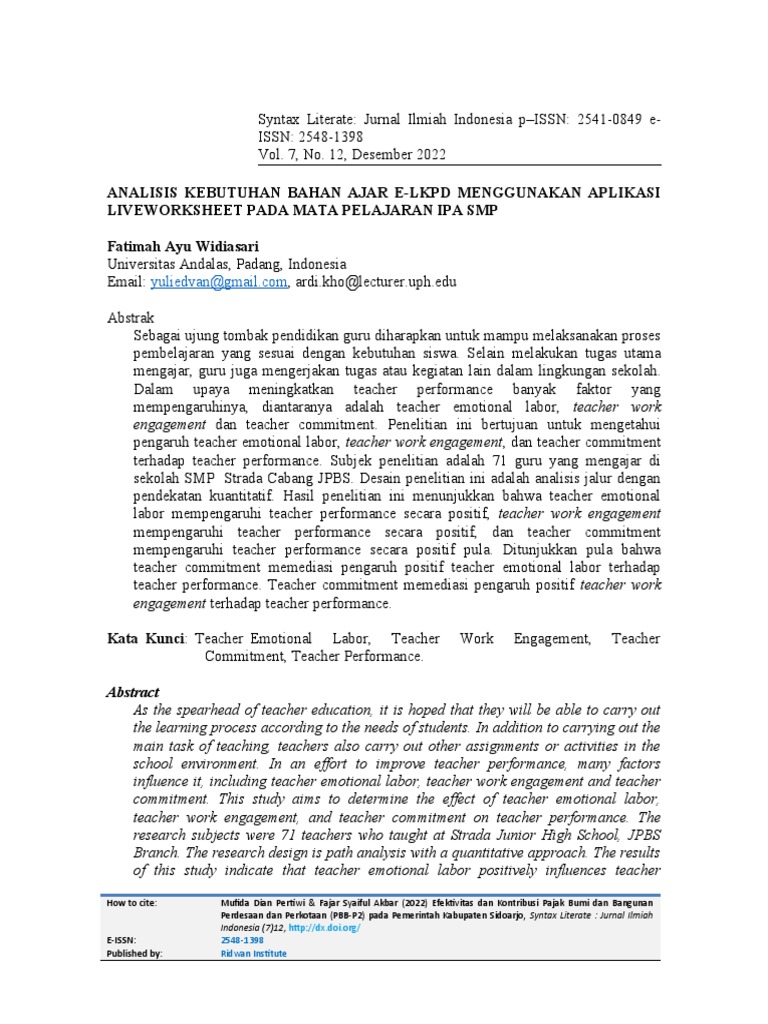 Template JSL FIX | PDF | Communication | Science