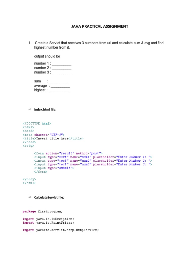 Java Practical Part A Pdf Parameter Computer Programming Computer Science 1808