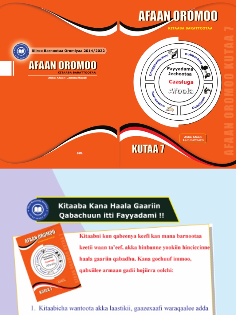 Afaan Oromoo Kutaa 7 | PDF