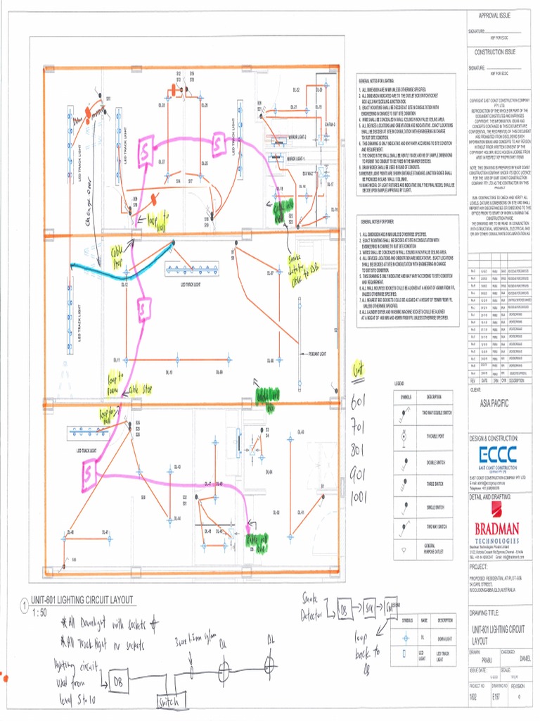 Lighting Circuit Layout 601-1001 | PDF