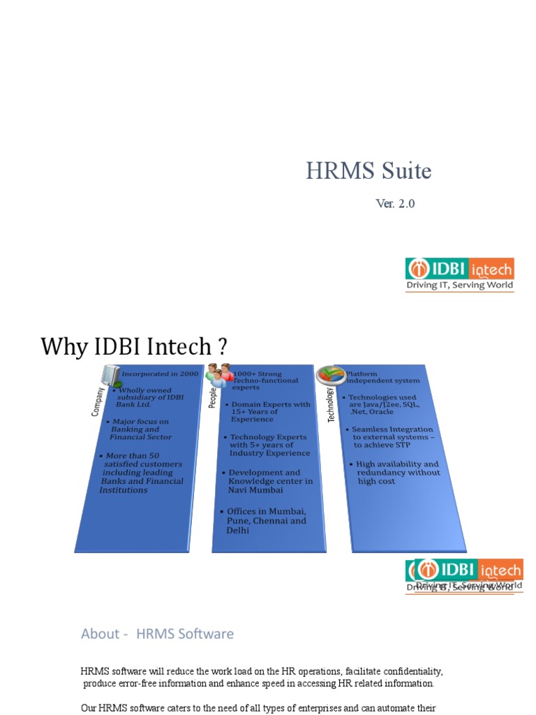 HRMS - PPT (18-11-2020) | PDF | Computer Science | Information Science