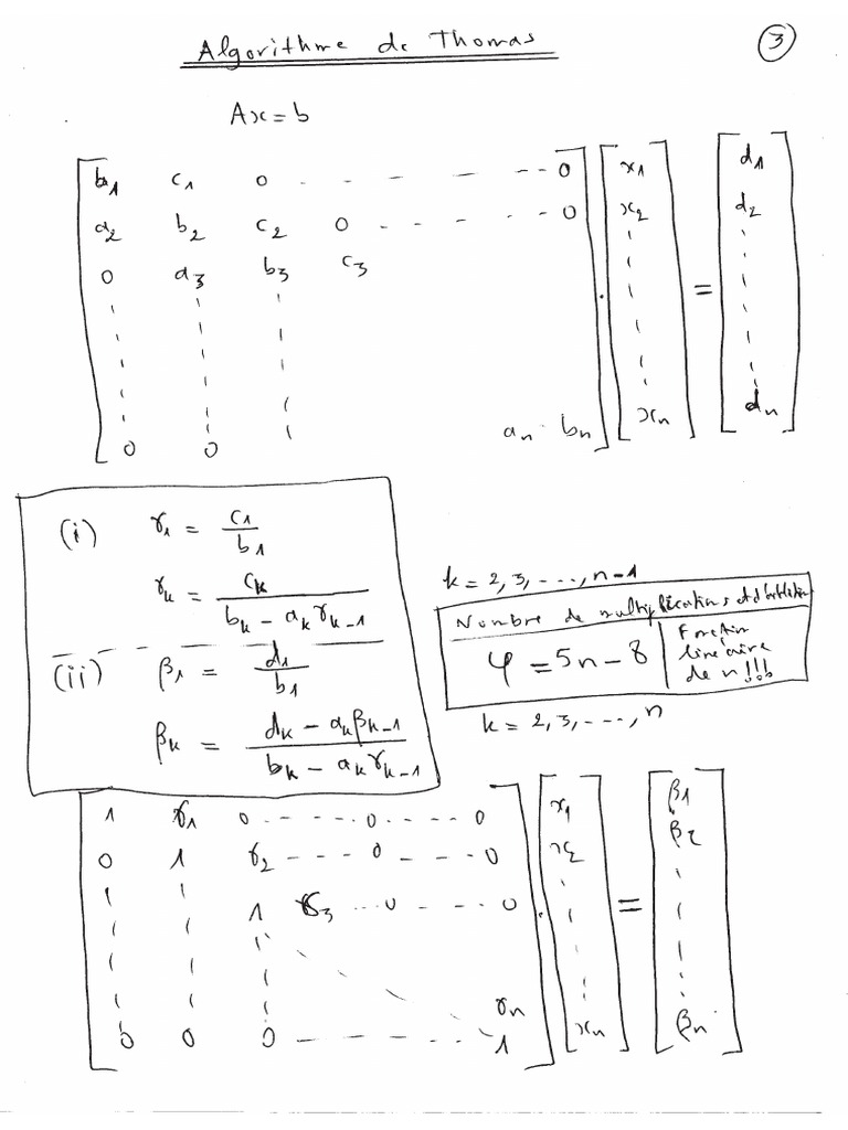 Algorithme de Thomas | PDF