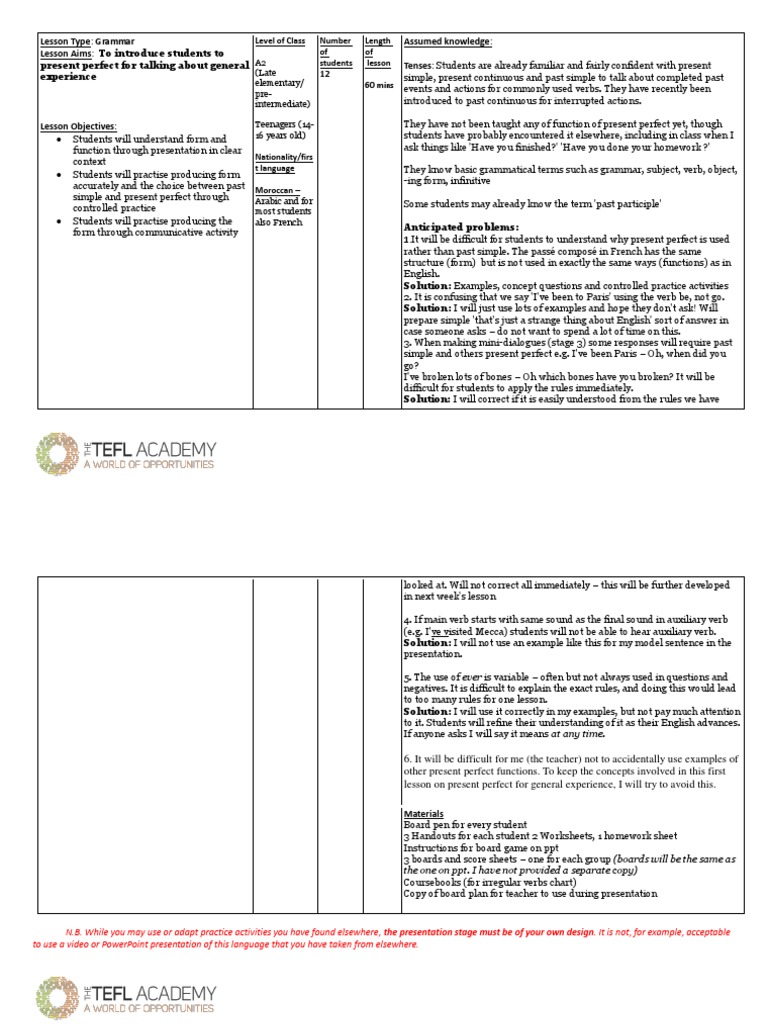 Model 2. Lesson Plan Form and Paragraph | PDF | Human Communication ...