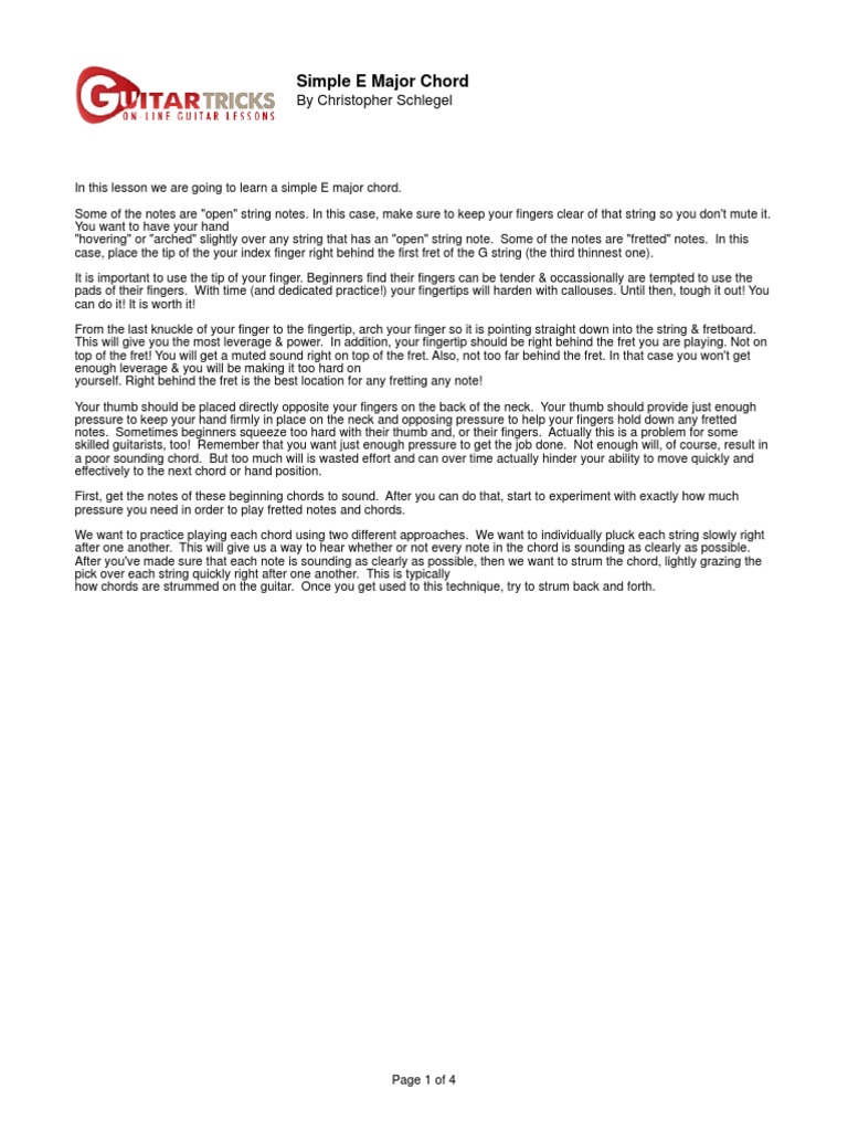 03c - Lessonpdf3 | PDF | String Instruments | Guitars