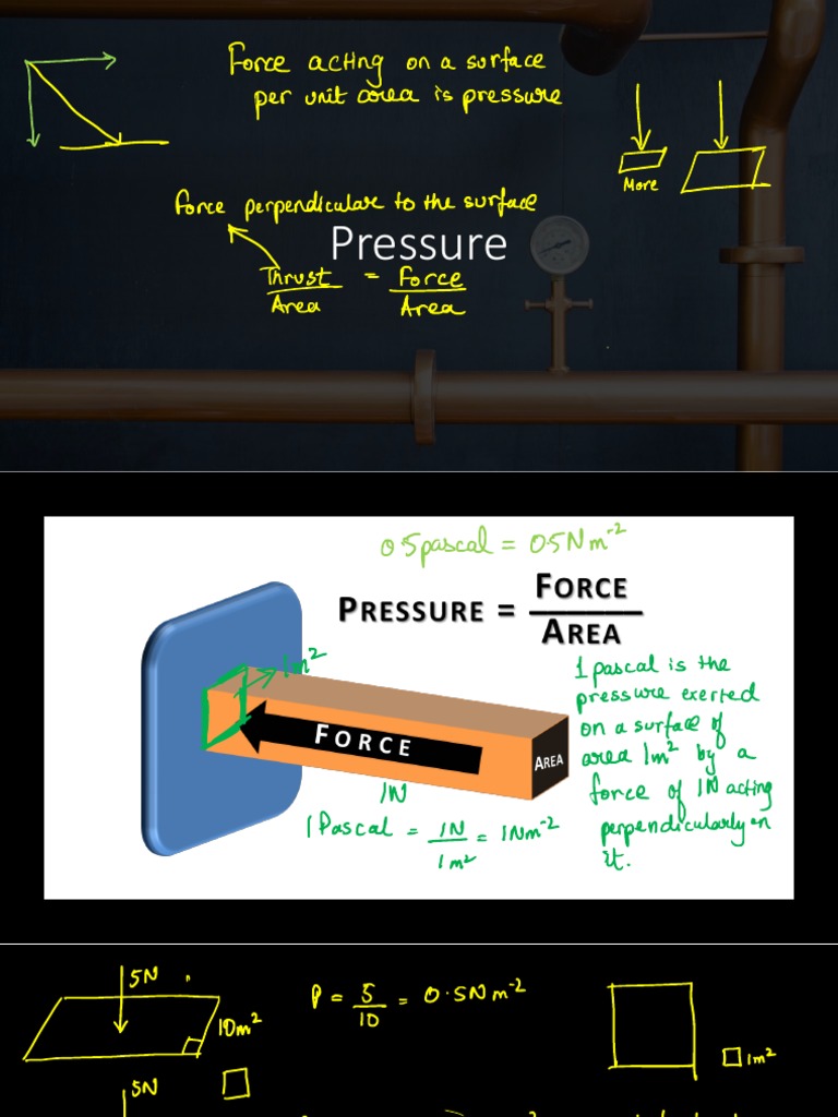 Pressure in Fluids: Class 9 Guide | PDF
