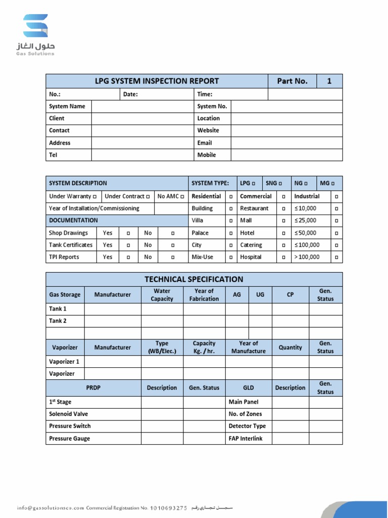 Inspection Report | PDF | Valve | Liquids