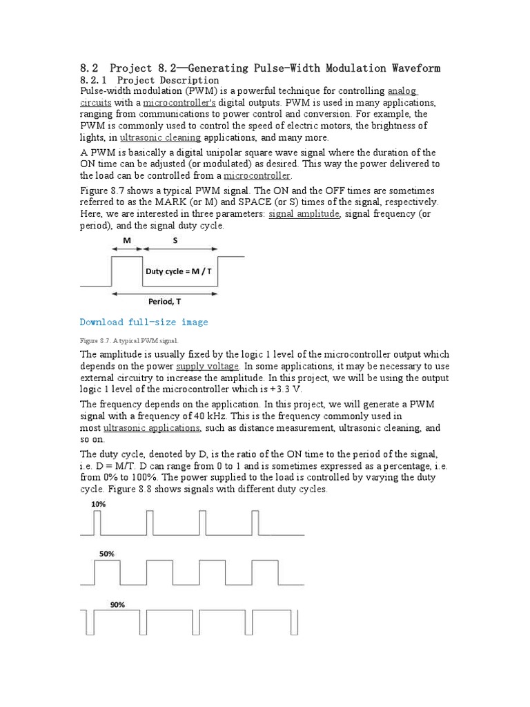 8.2 Project 8.2-Generating Pulse-Width Modulation Waveform | PDF | Electromagnetism | Electrical ...