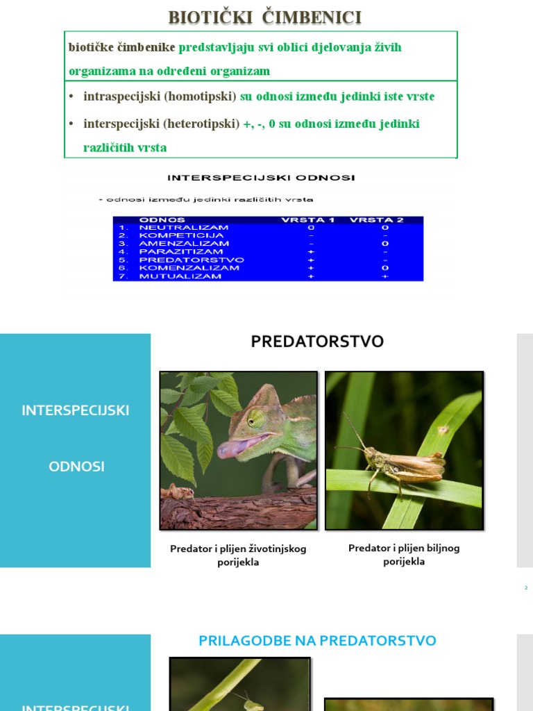 Biotički Ekološki Čimbenici | PDF