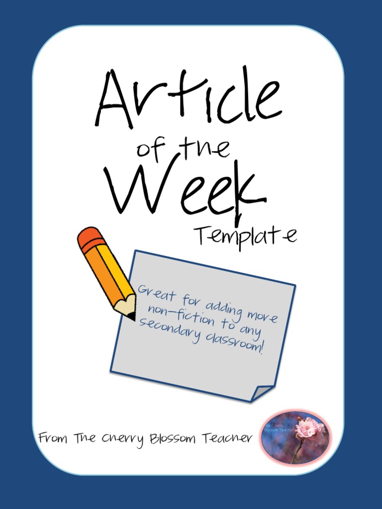 ArticleoftheWeekTemplate 1 | PDF