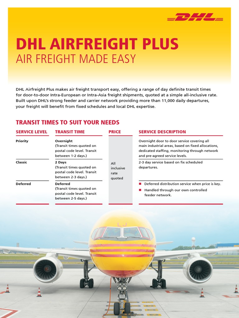 DHL Glo DGF Airfreight Plus Flyer | PDF | Cargo | Asia