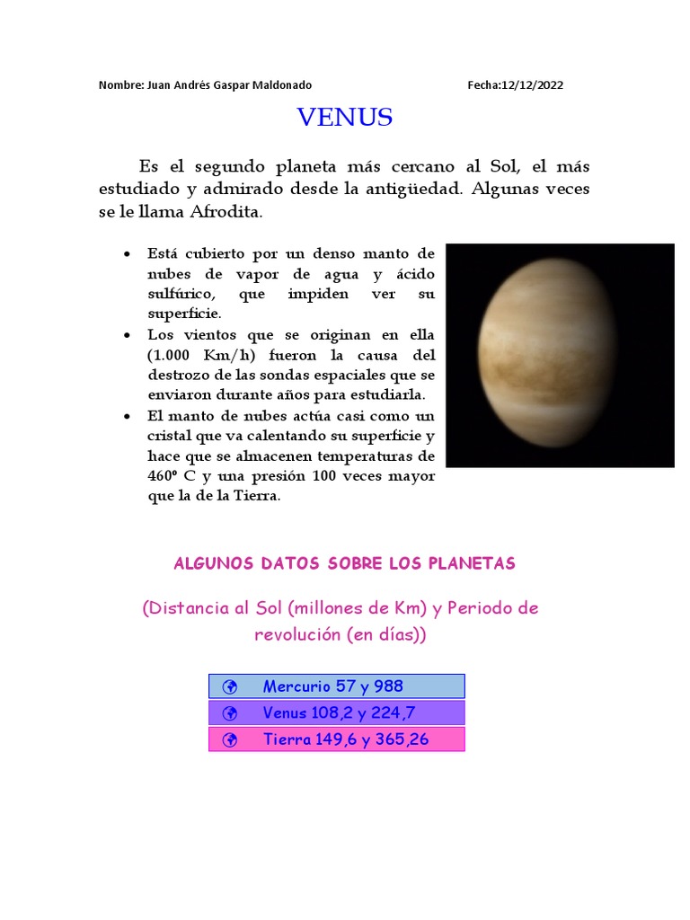 VEnus | PDF