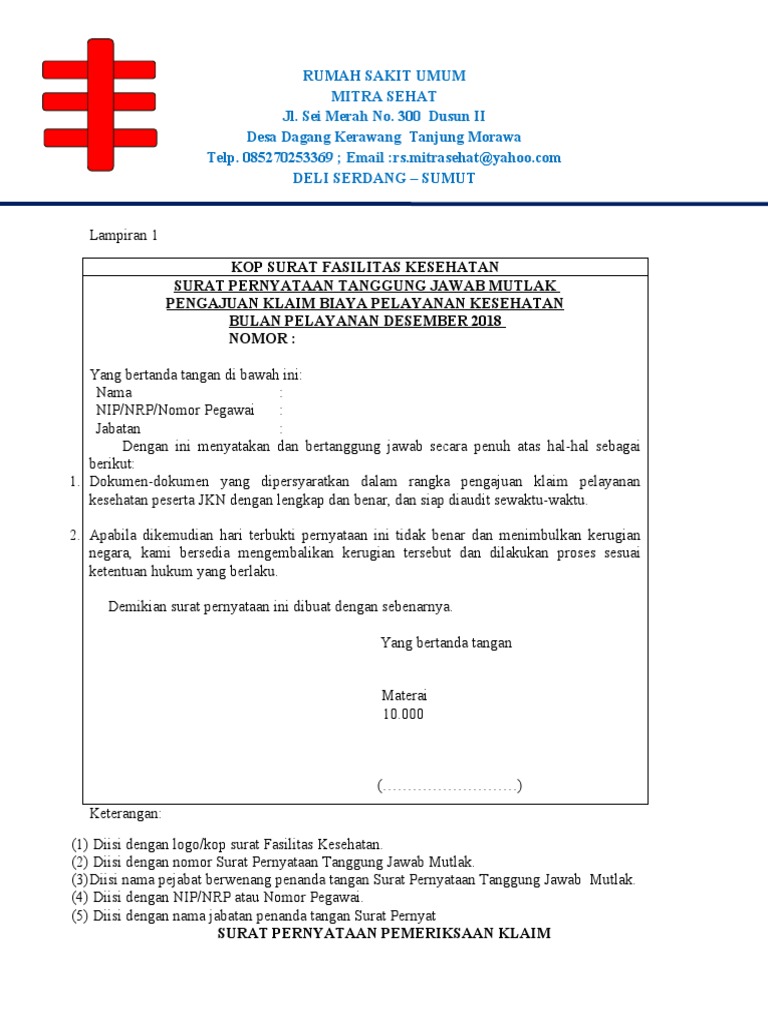 Lampiran Klaim BPJS | PDF Lampiran Klaim BPJS | PDF