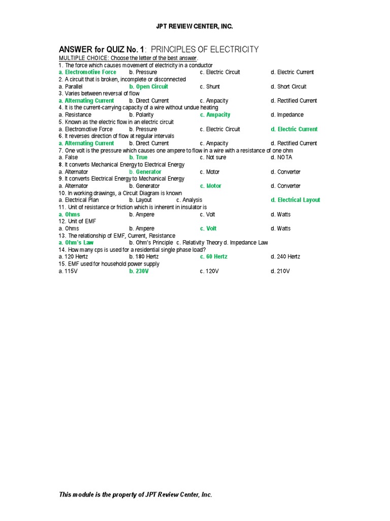 Utilities Pugeda Quiz 8 | PDF | Electric Current | Electricity