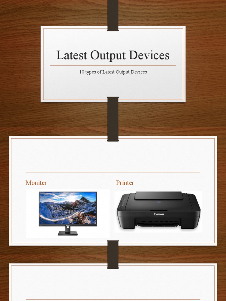 Latest Output Devices | PDF