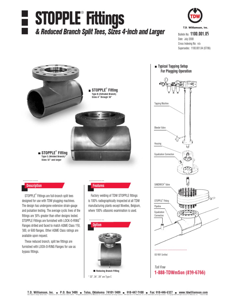 Stop Ple Fittings With Lock o Ring Flange and Plug | PDF | Mechanical ...