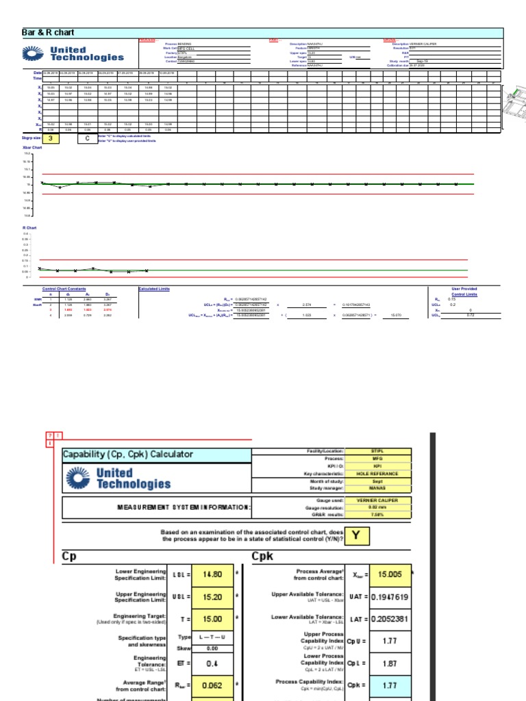 Naa347hj (LC-01) Machine Capability | PDF | Engineering Tolerance | Standard Deviation