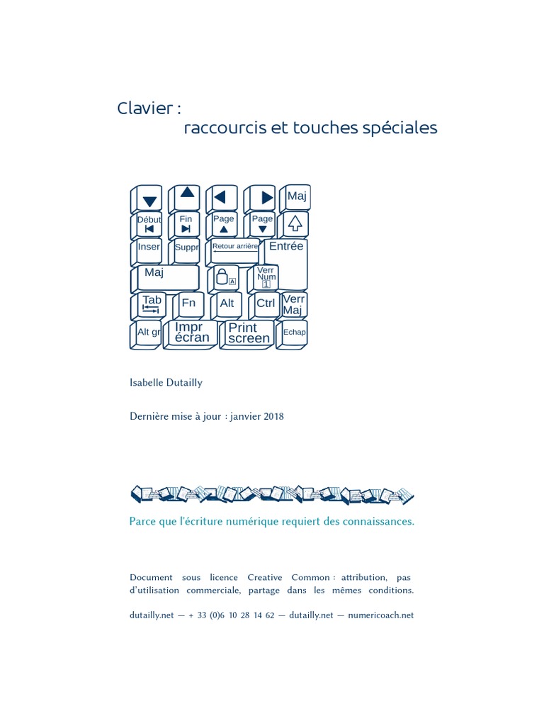 Raccourcis Clavier | PDF | Clavier d'ordinateur | Contrôle (touche)