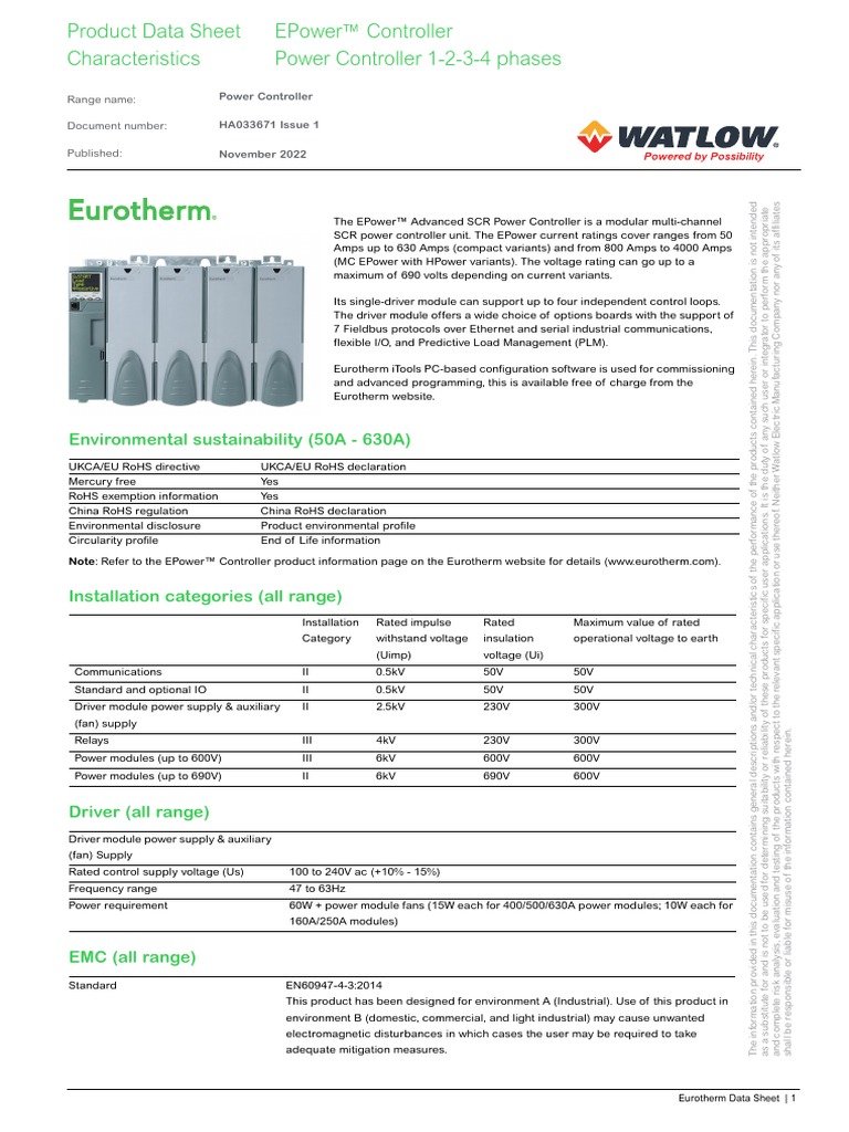EPower - Datasheet (All Range) HA033671 Issue 1 | PDF | Relay | Transformer