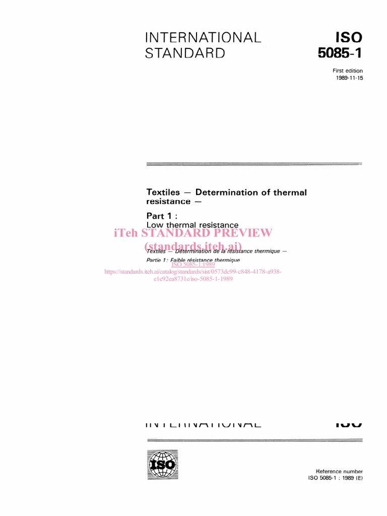 Iso 5085 1 1989 | PDF | International Organization For Standardization ...