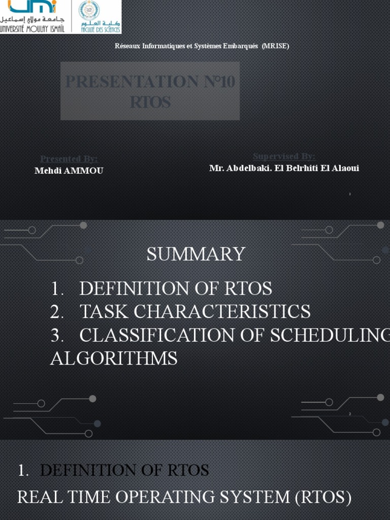 RTOS Mehdiammou | PDF | Computers