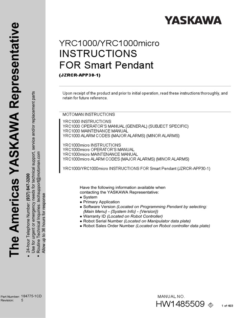 Yrc 1000 | PDF | Variable (Computer Science) | Manufactured Goods