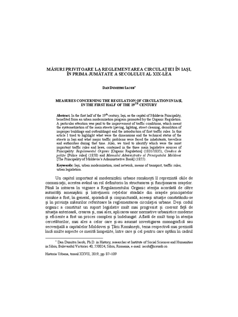 Iacob-Iasi Circulatie | PDF