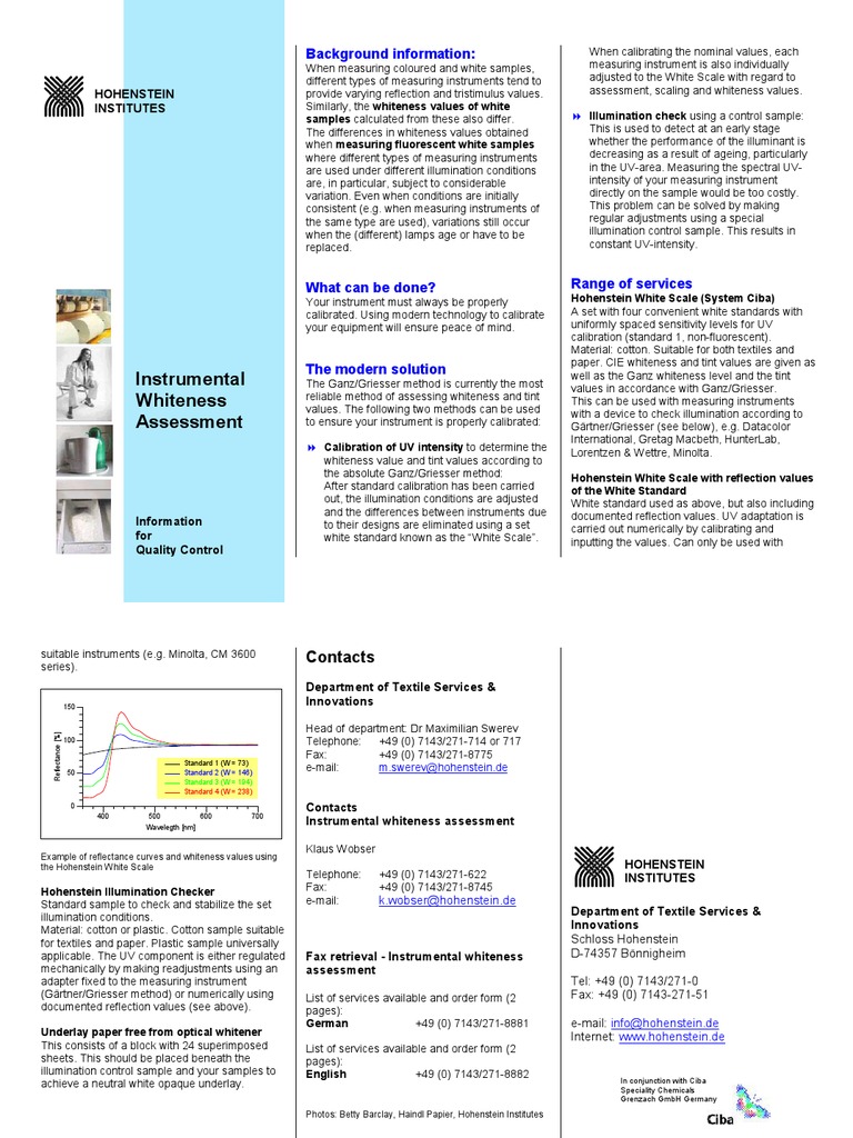 Instrumental Whiteness Assessment | PDF | Measuring Instrument ...