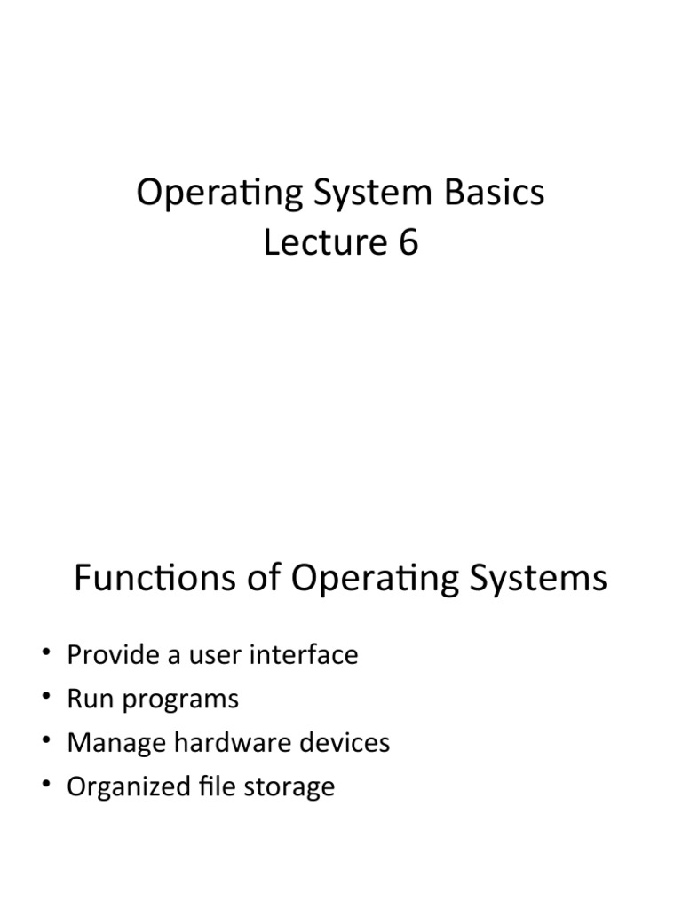 6 OperatingSystems | Download Free PDF | Operating System | Graphical User Interfaces
