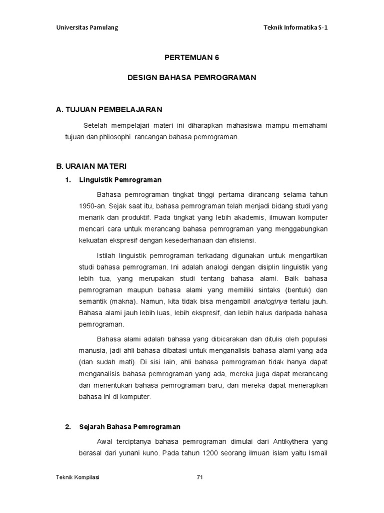 Tpl0412 06 Design Bahasa Pemrograman Pdf